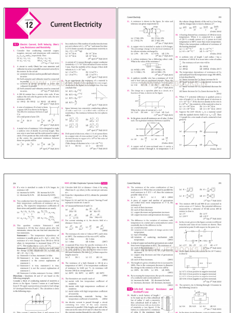 MTG 19 Years Physics Jee Pyq's | PDF
