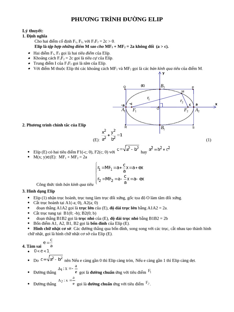 Phuong Trinh Elip | PDF