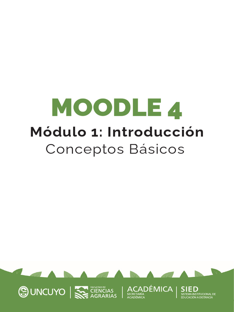 Módulo 1 - Conceptos Básicos | PDF | Moodle | Archivo de computadora