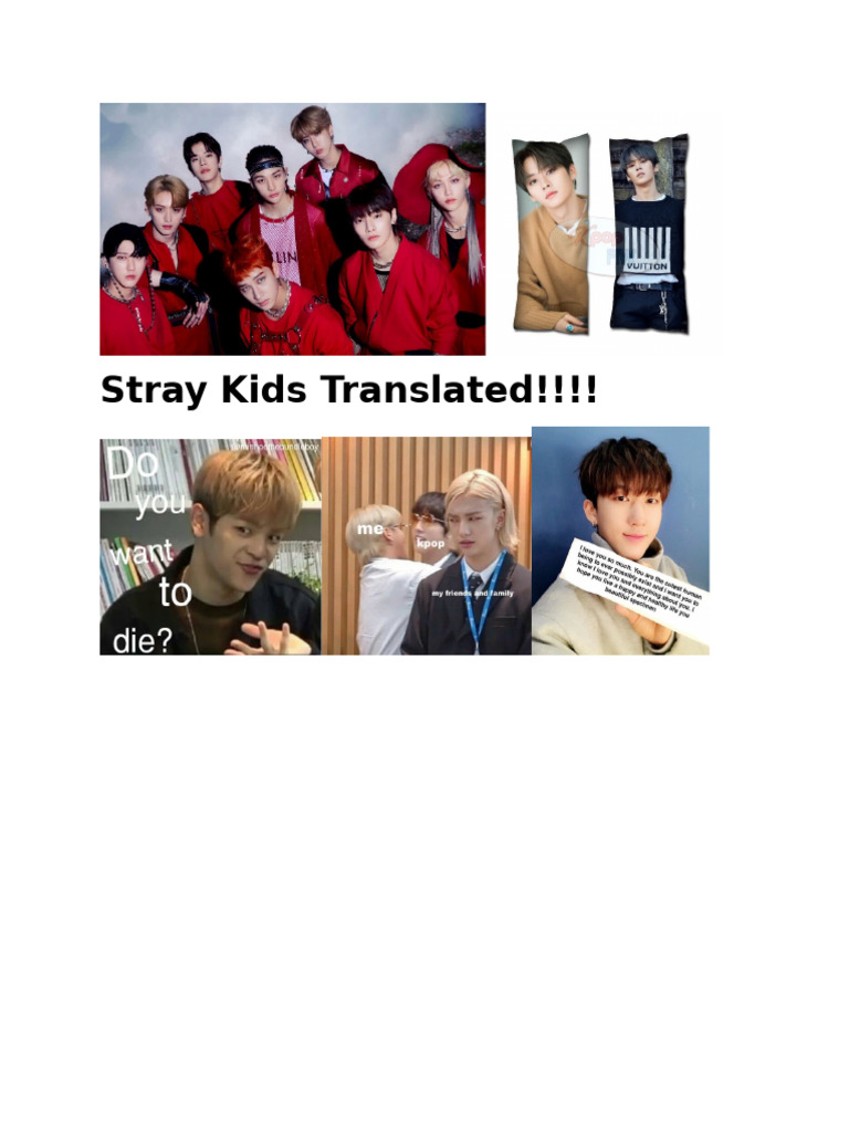 Stray Kids Lyrics Translations Guide | PDF