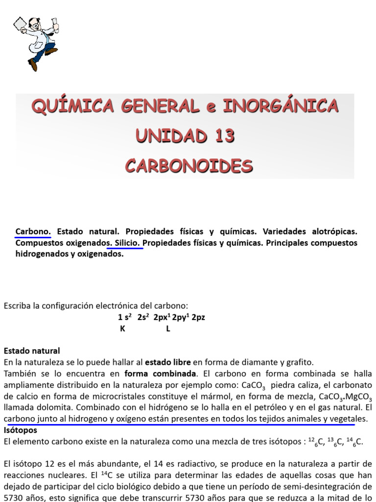 UNIDADES 13 A 15 XX23 | PDF | Carbón | Grafito