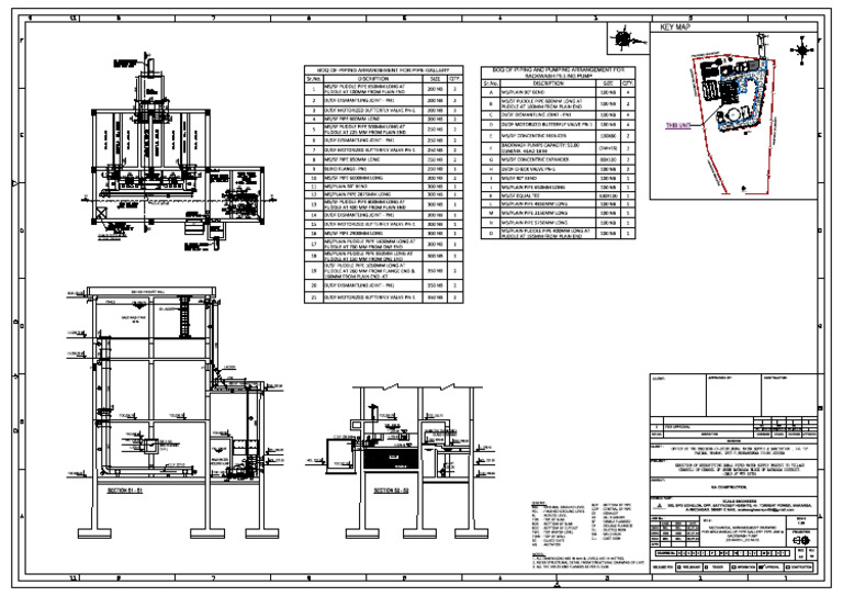 Mechanical Drawing of Filter House - Chandili - 2.0 Mld-Mechanical of ...