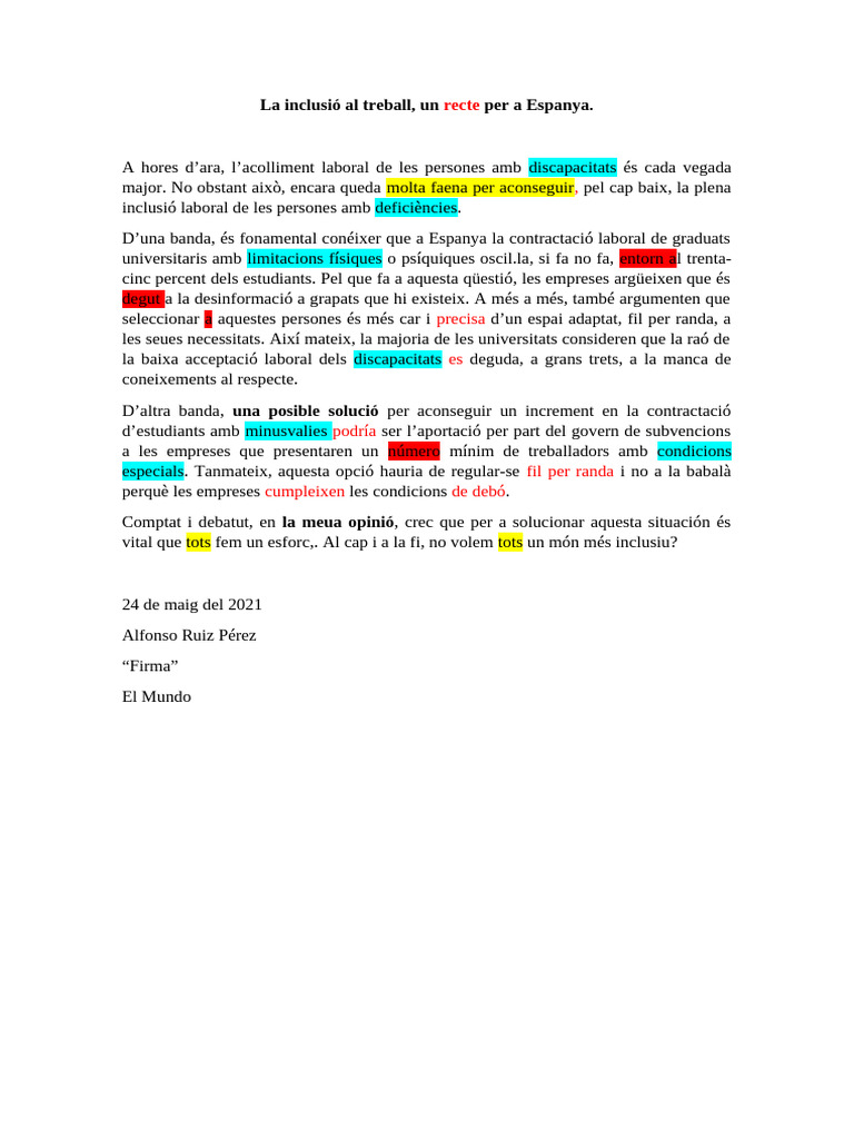 Carta Al Director | PDF