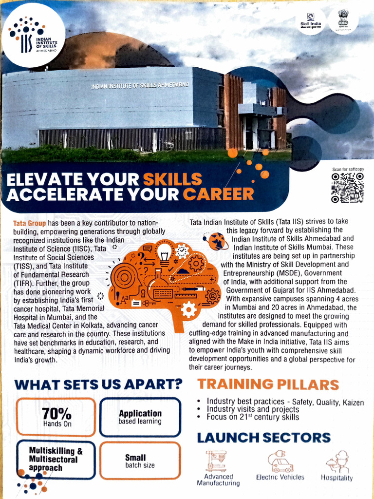 Indian Institute of Skills Ahmedabad | PDF | Secondary Sector Of The ...