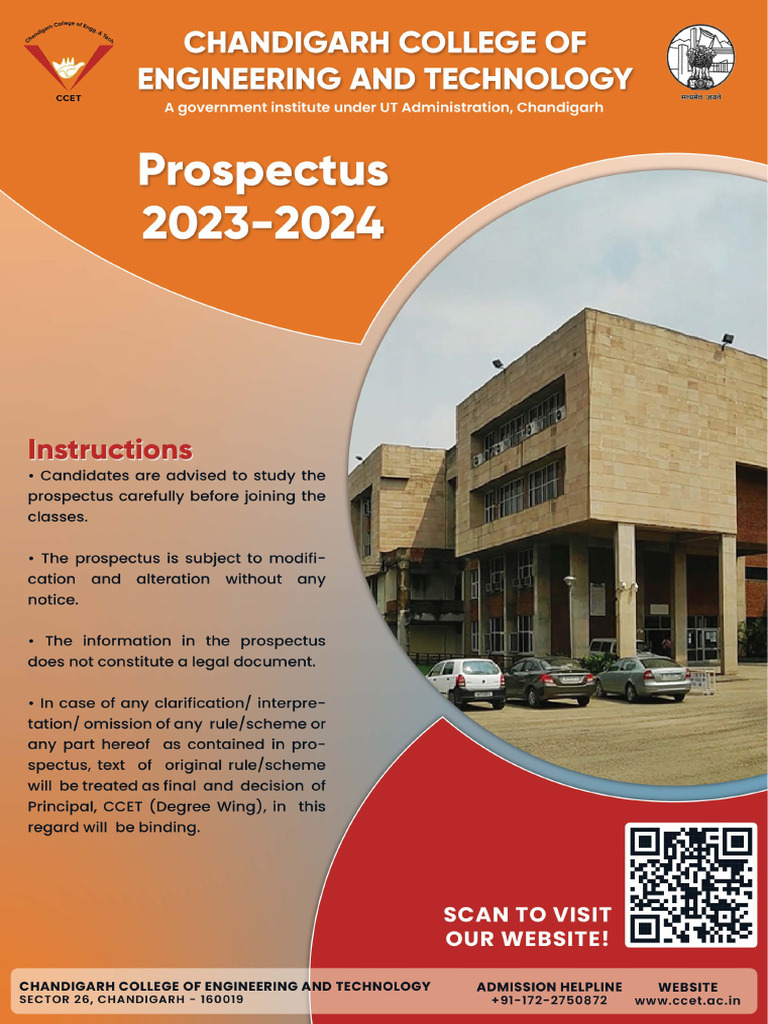 CCET Prospectus 2023-24-1 | PDF | Microcontroller | Engineering