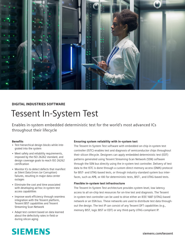 Siemens Tessent In-System Test Overview | PDF | Central Processing Unit ...