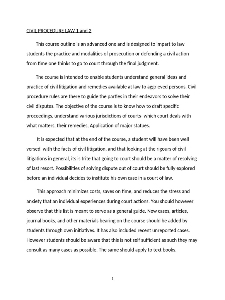 Civil Procedure 2 Notes | PDF | Judgment (Law) | Lawsuit