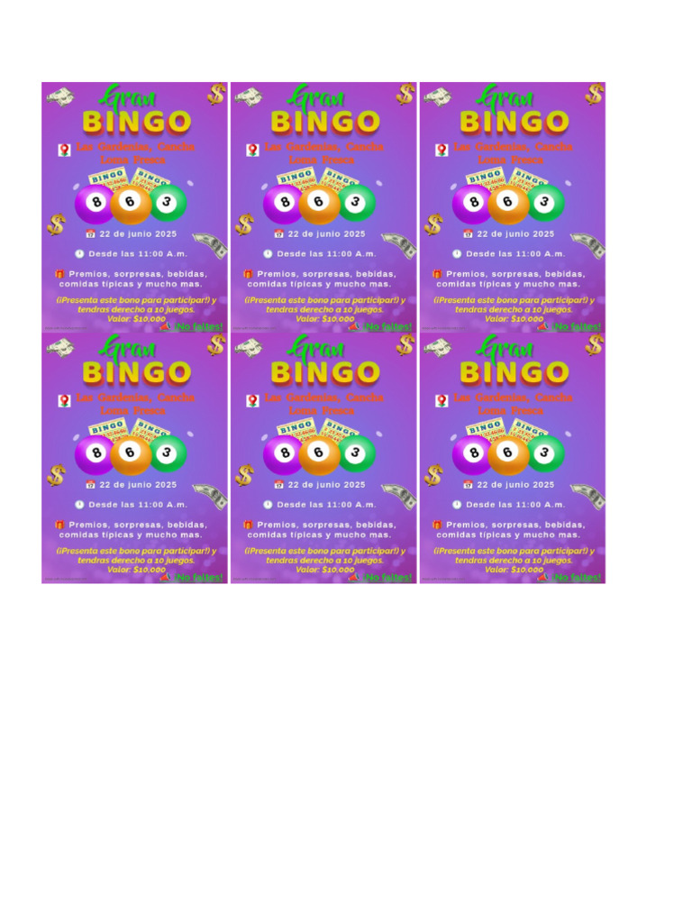 Bonos Bingos | PDF