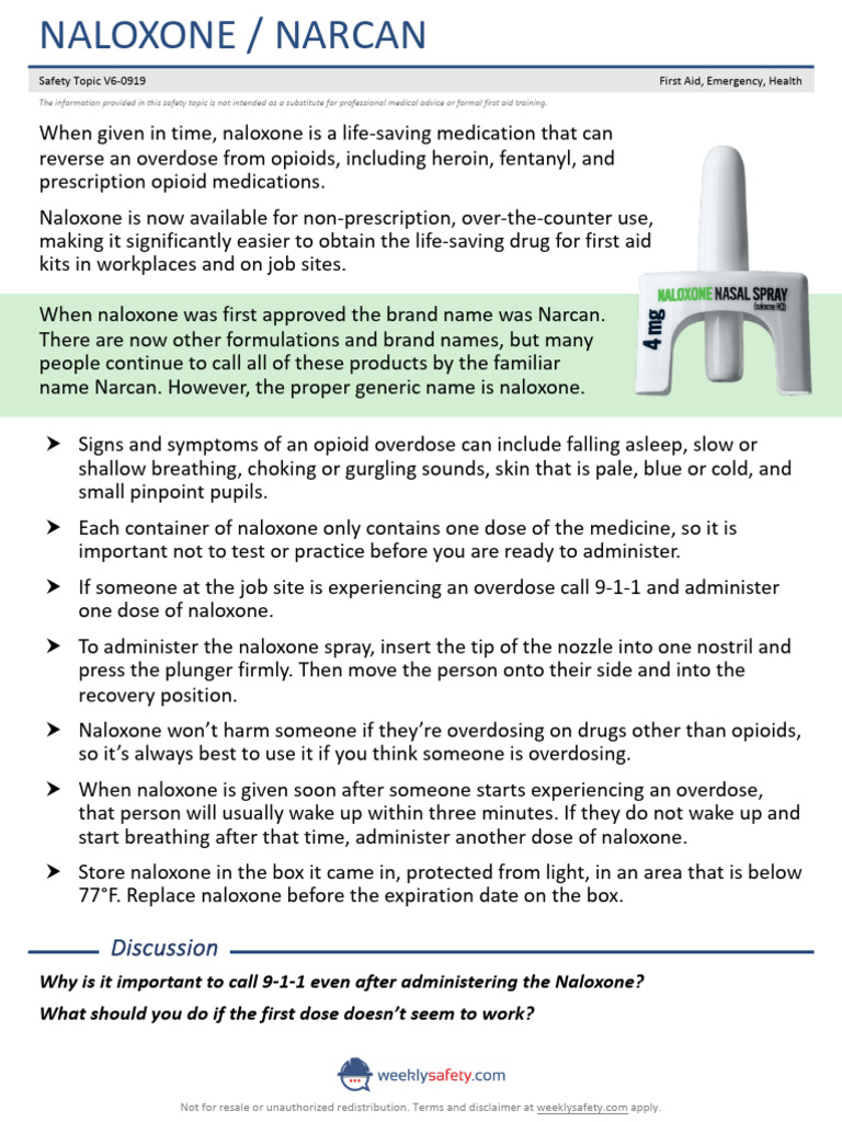 V6 0919 Naloxone Narcan | PDF