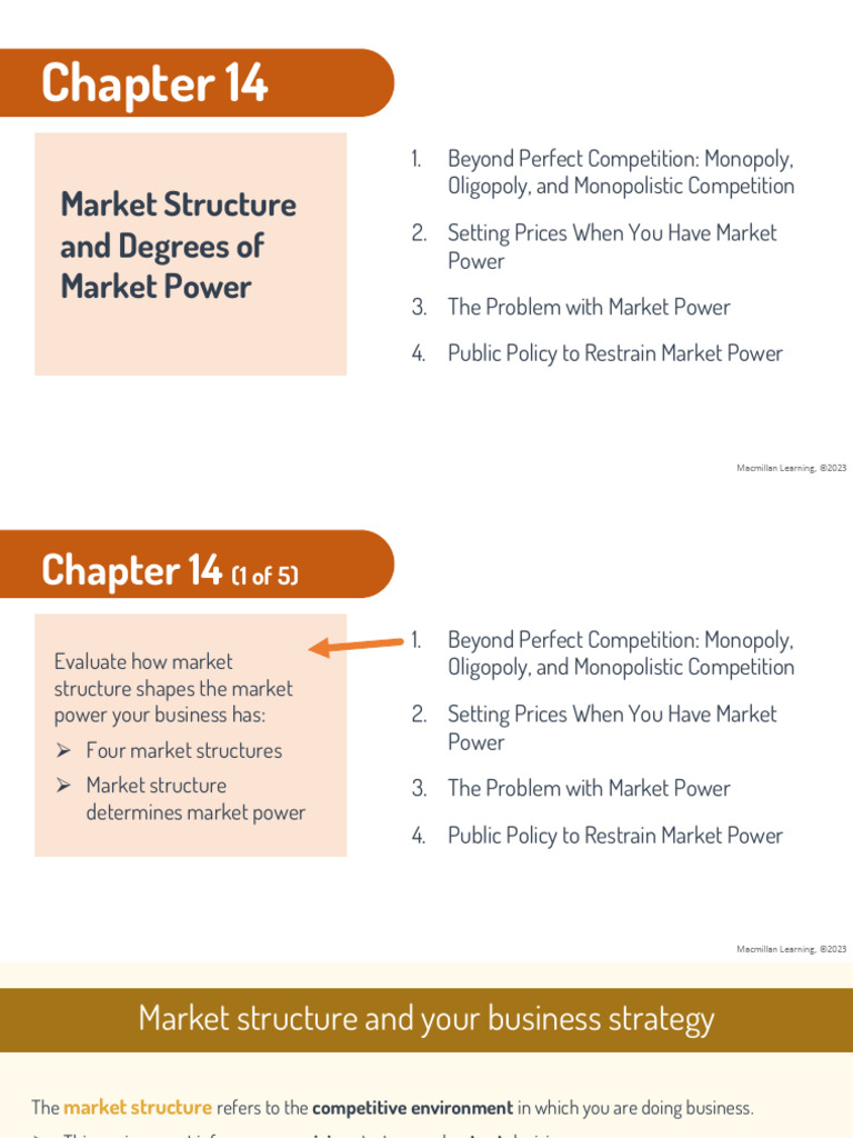 Lecture Slides - Chapter 14 | PDF | Market Power | Imperfect Competition