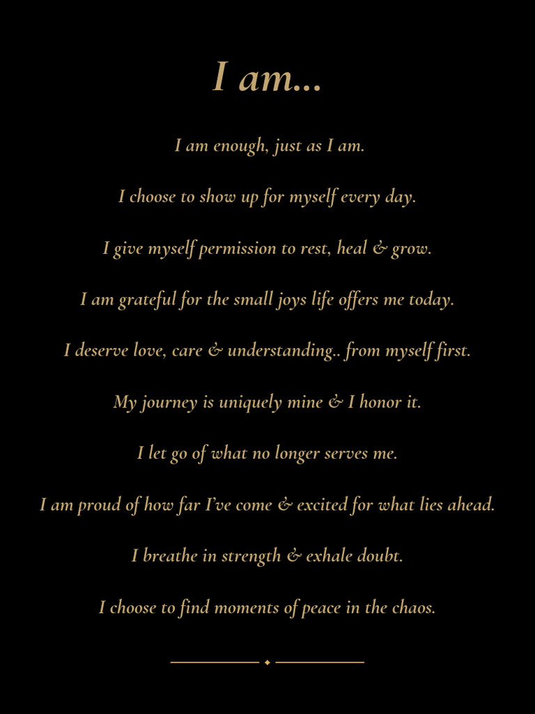 Affirmations Me First | PDF