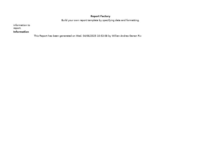 Custom Report Template Builder | PDF