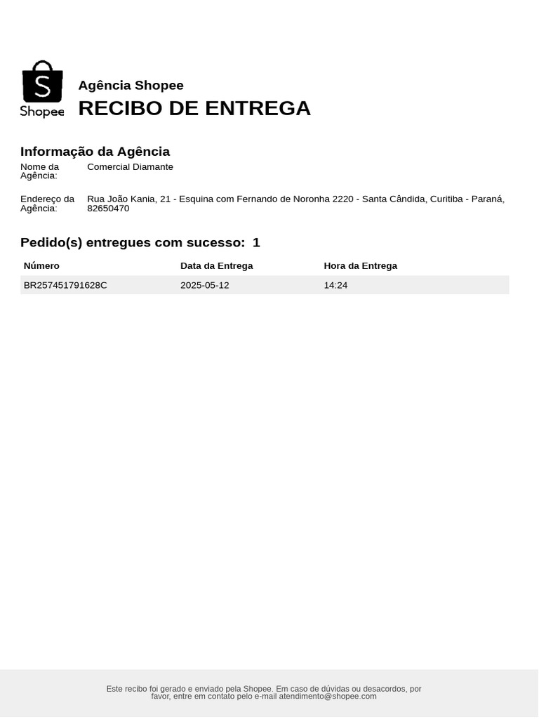 Drop Off Receipt | PDF