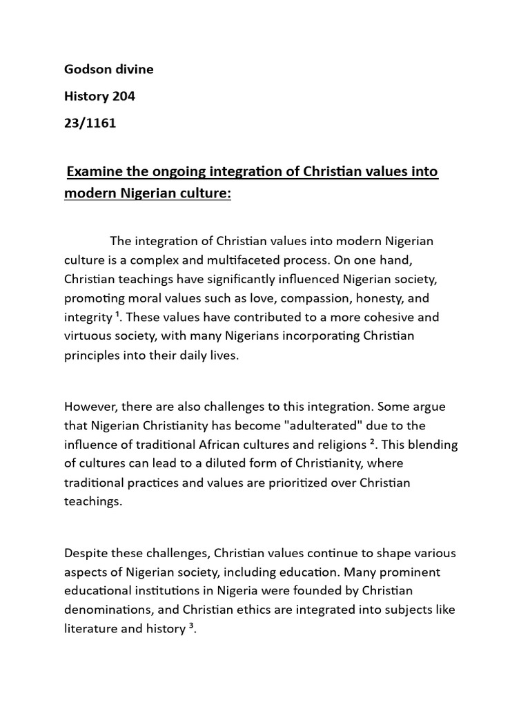 Godson Divine History 204 | PDF