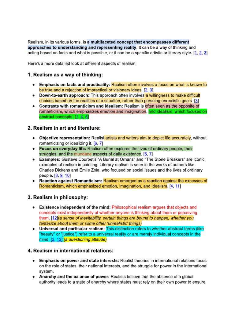 Realism | PDF