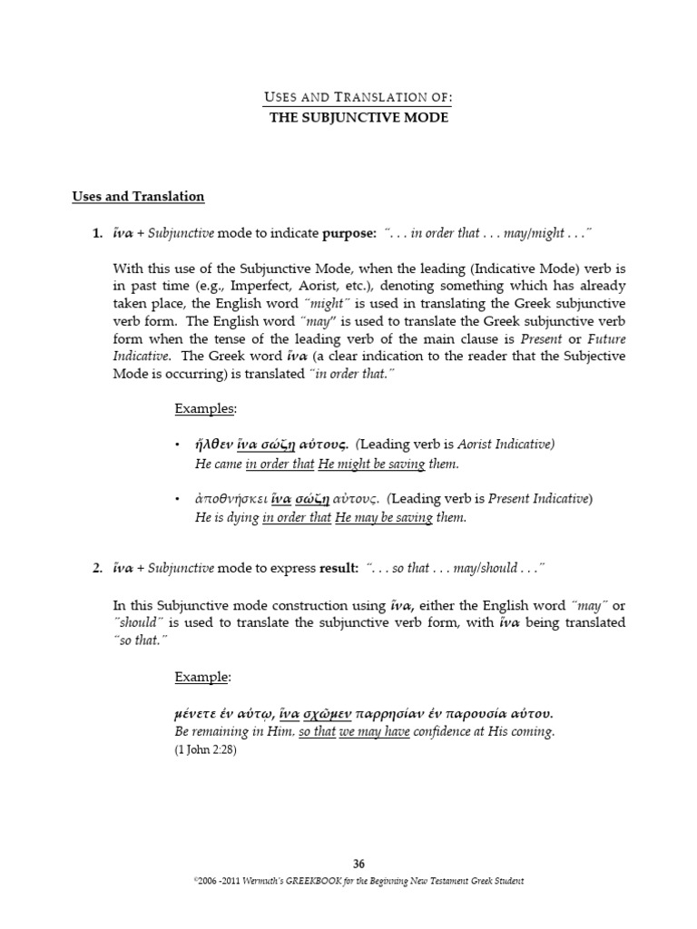 Uses of The Subjunctive Mode PP 36 39 | PDF
