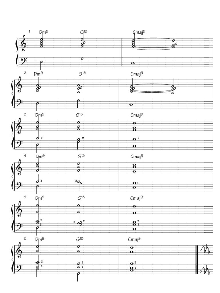 Jazz Voicings Dropings | PDF