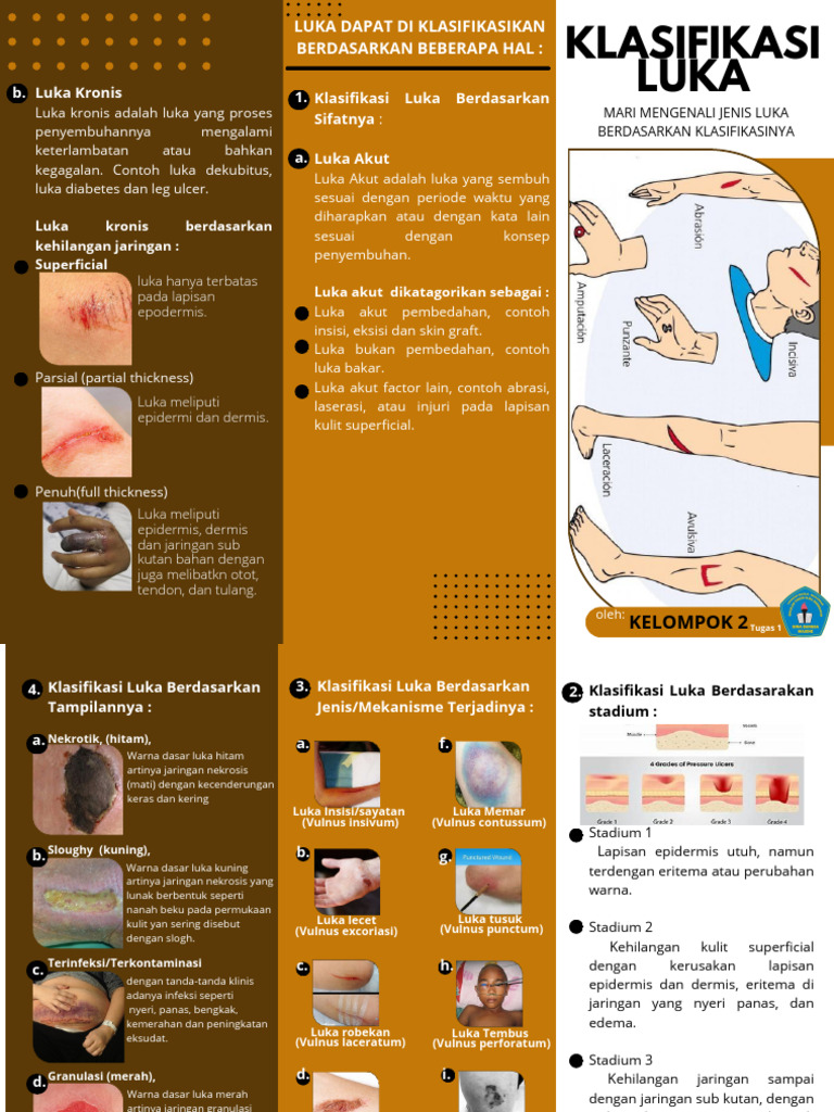 Leaflet Tugas 1 Keperawatan Luka (Kel 2) | PDF