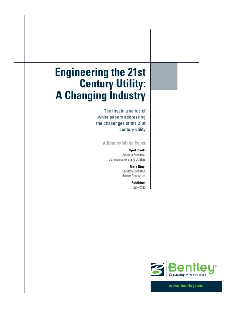 WP Engineering The 21st Century Utility A Changing Industry | PDF ...