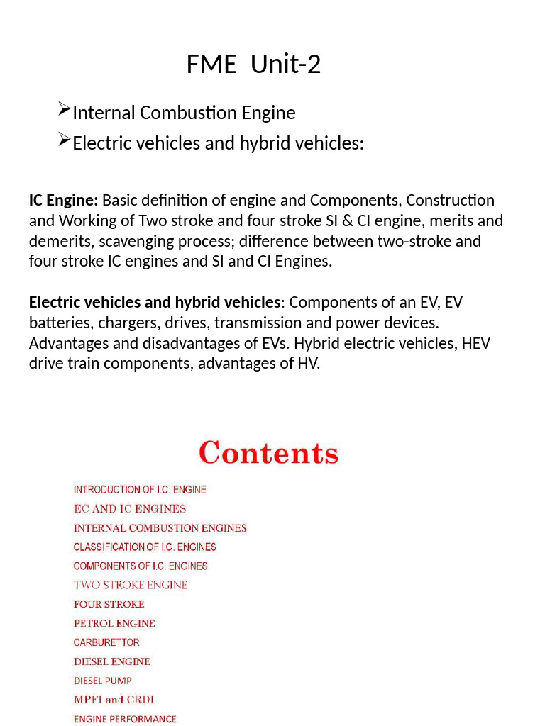 1ST Year Notes Fme | PDF | Internal Combustion Engine | Piston