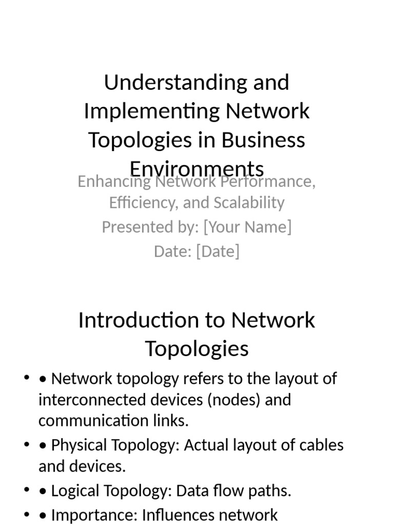 Network Topologies With Diagrams | PDF | Network Topology | Computer ...