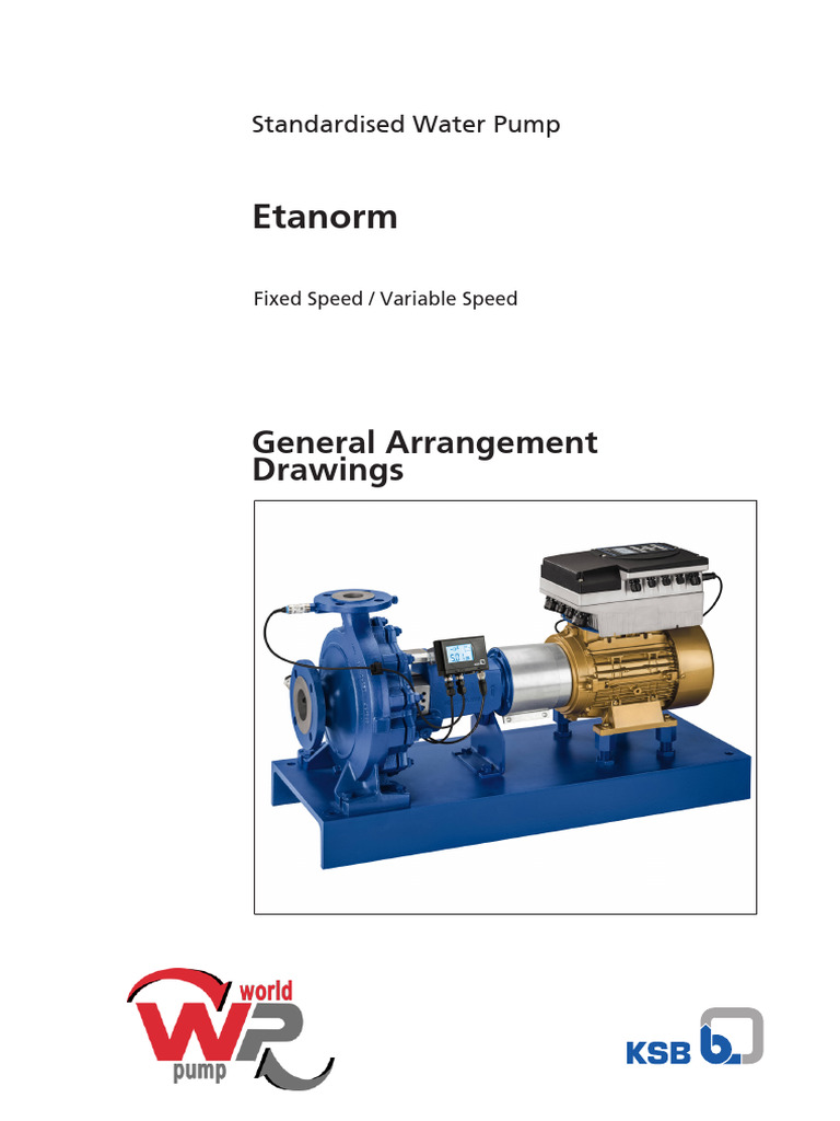 Etanorm Standardised Water Pumps Guide | PDF | Chemical Equipment ...