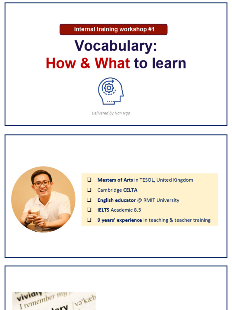 (Victory) How To Learn Vocabulary | PDF | Educational Assessment ...