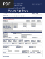NUST 2026 Residence Application Form | PDF