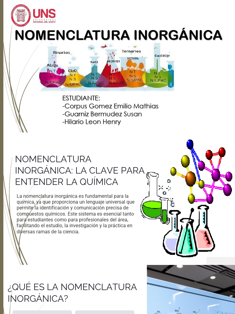 G04-Nomenclatura de Compuestos Inorganicos | PDF | Ácido | Ciencias fisicas