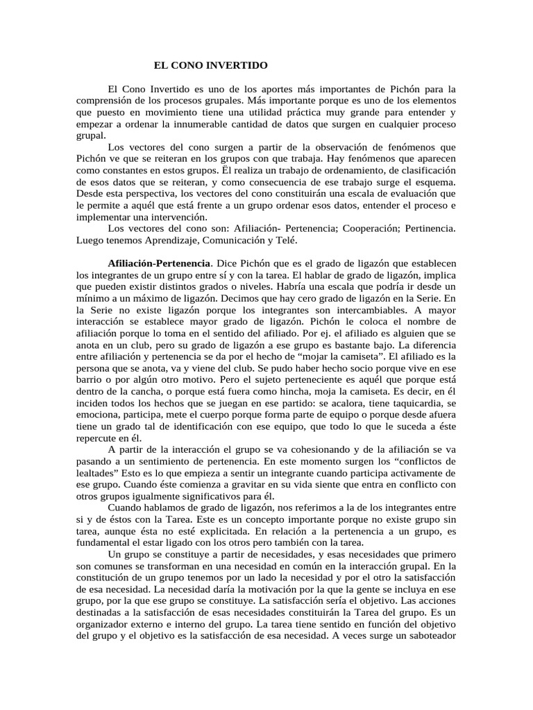 El Cono Invertido | PDF | Aprendizaje