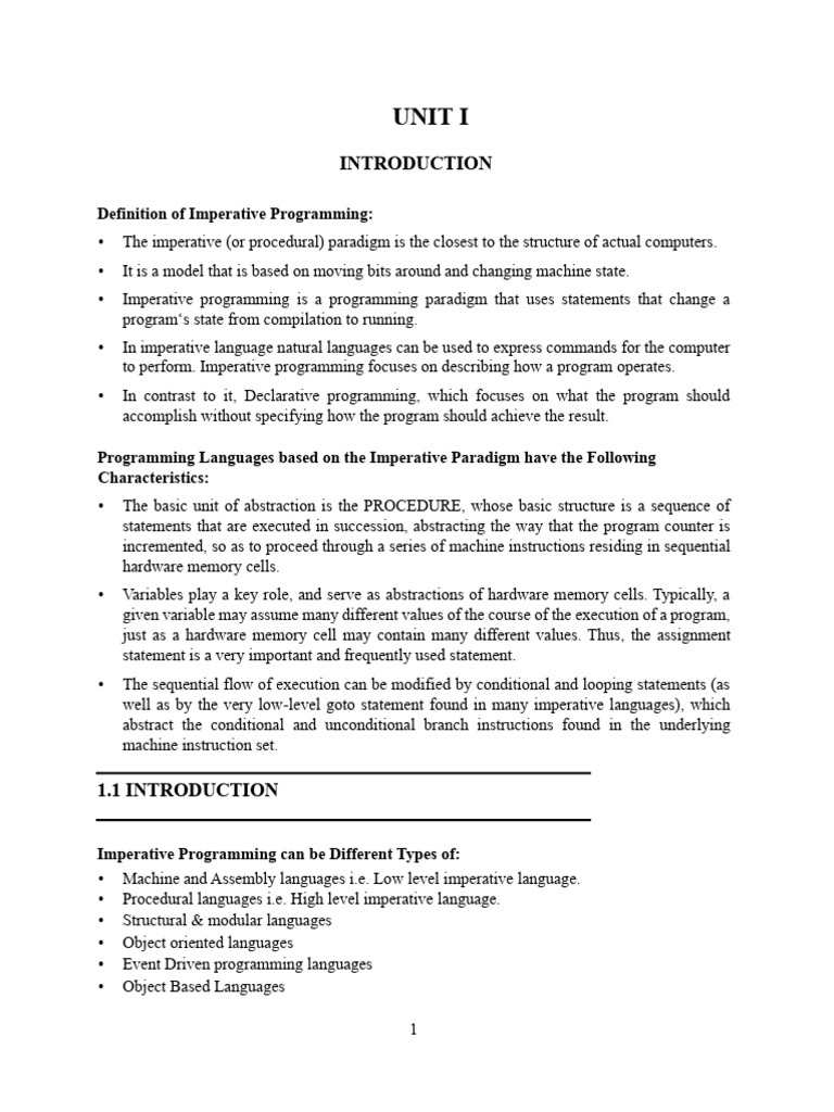 Imperative Programming Using C | PDF | Computer Program | Programming