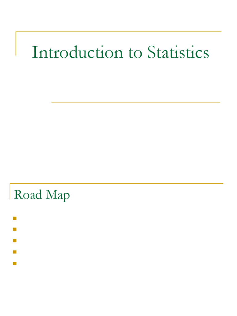 Lecture 1-Introduction To Statistics | PDF | Sampling (Statistics ...