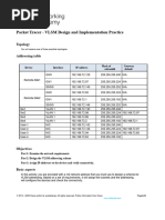 11.10.1 Packet Tracer - Design and Implement A VLSM Addressing Scheme ...
