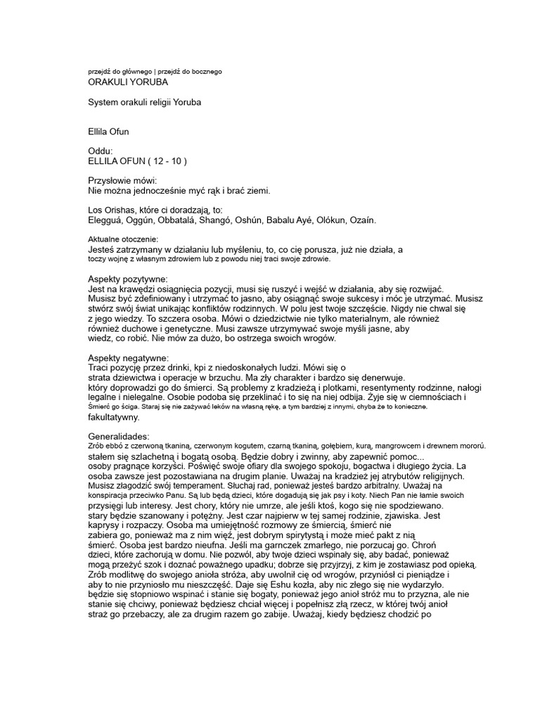 Eyila Ofun 12-10 | PDF
