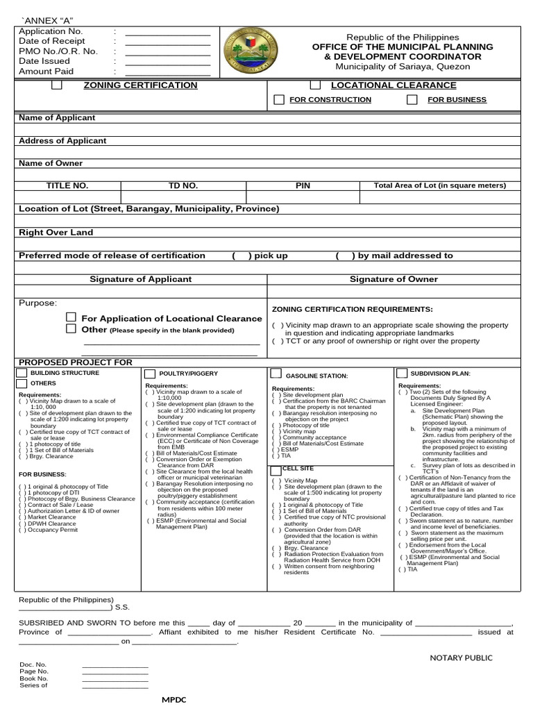 ZONING-APPLICATION-FORM | PDF