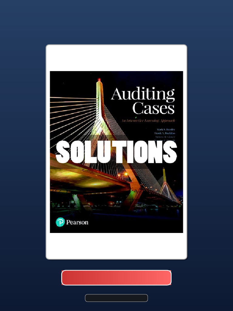 Full Chapter of Auditing Case An Interactive Learning Approach 7th Edition Beasley Ebook and ...
