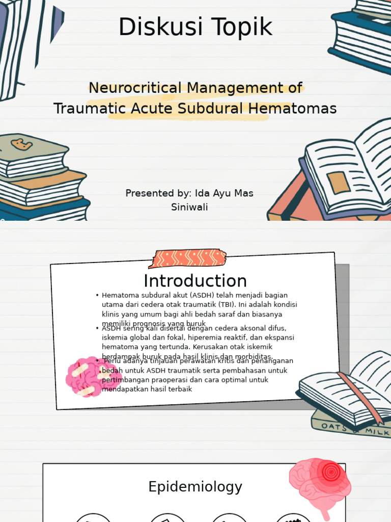 Neurocritical Management of Traumatic Acute Subdural Hematomas | PDF