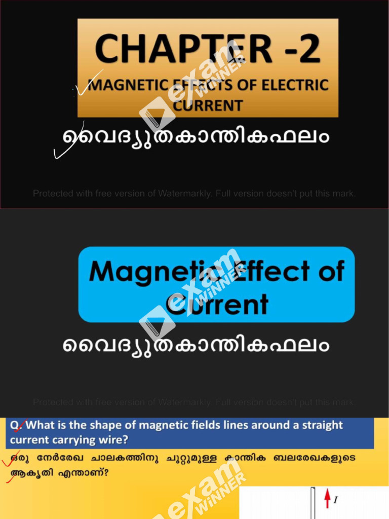 02.magnetic Effects of Electric Current | PDF