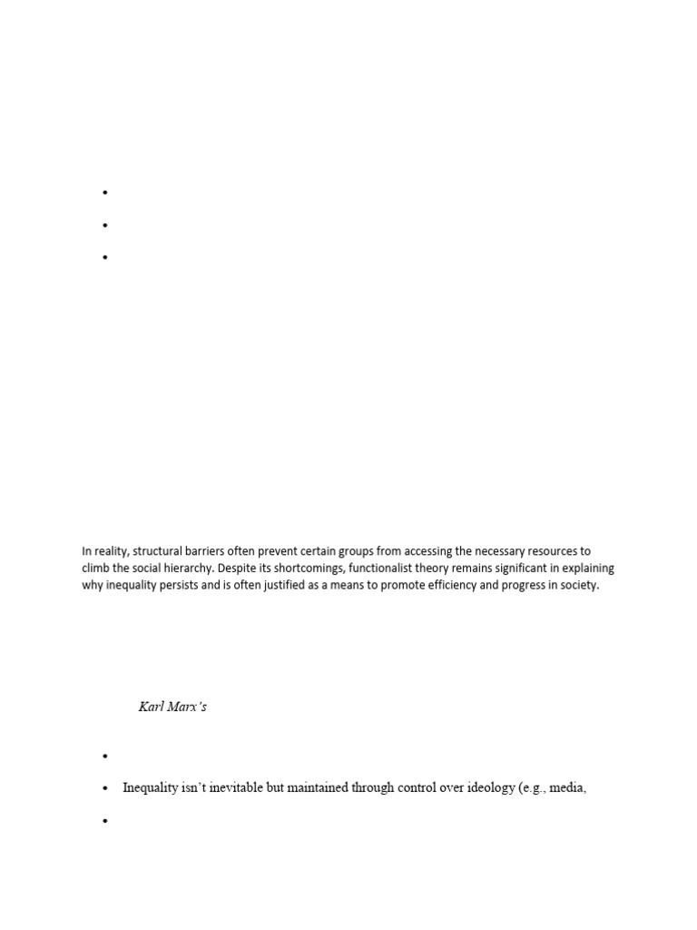 Functionalist View on Social Inequality | PDF | Economic Inequality ...