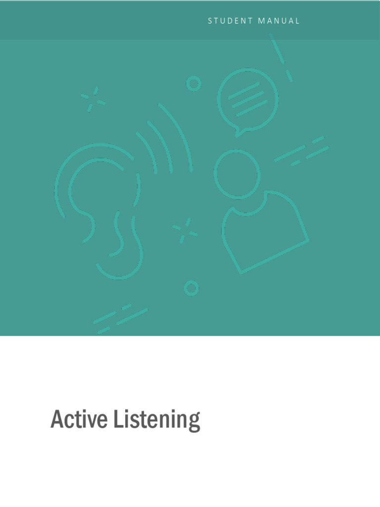 Active Listening Skills Workshop Guide | PDF | Body Language | Empathy