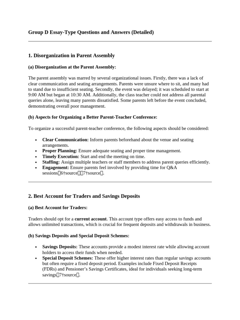 Group D Essay | PDF | Investing | Banks