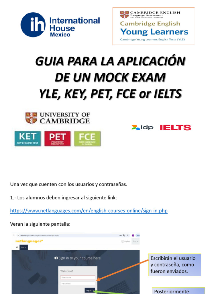 Guía para Examen Mock en Línea | PDF