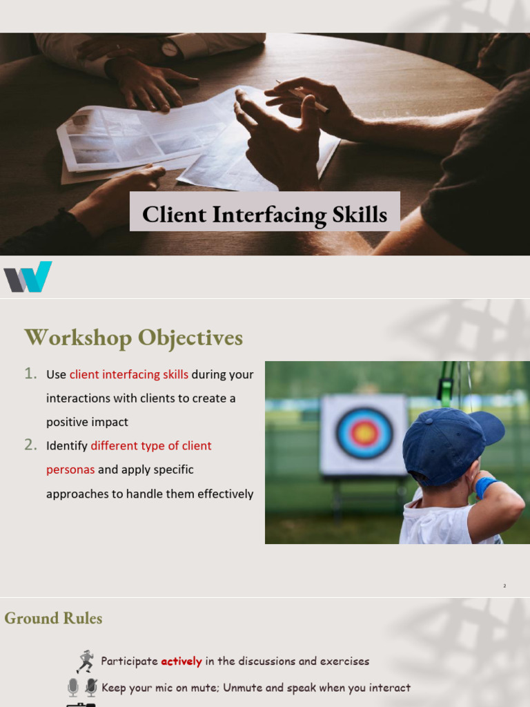 Client Interfacing Skills - 29042023 - Handout | PDF | Persuasion ...