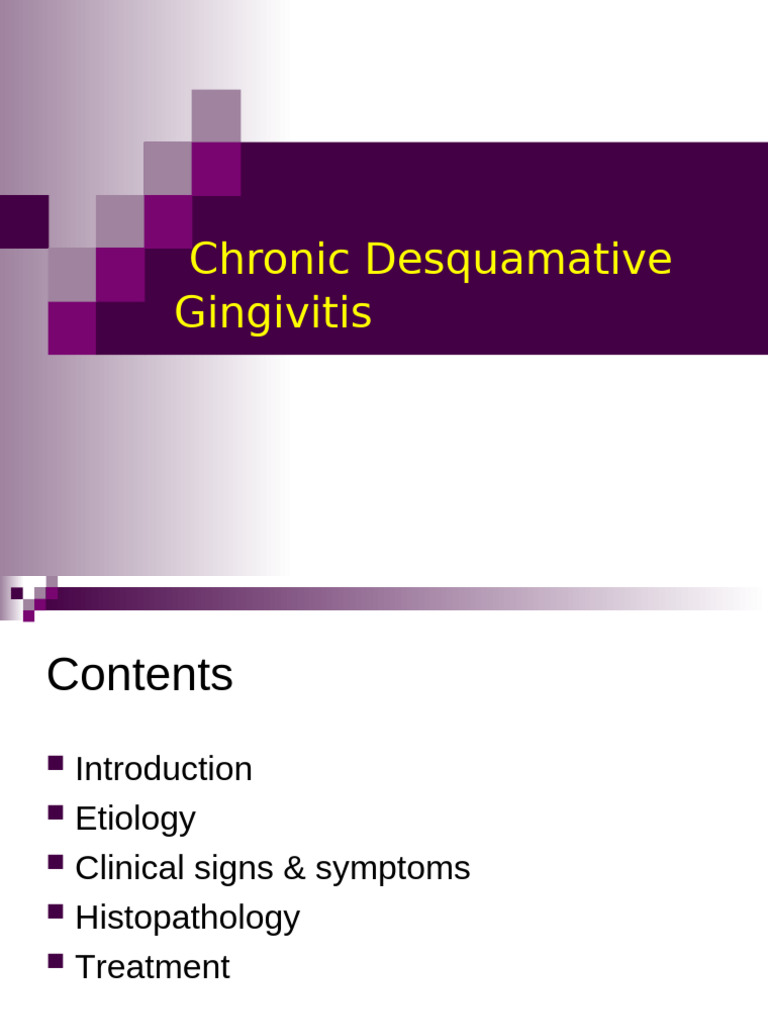 Chronic Desquamative Gingivitis | PDF | Topical Medication | Hormone Replacement Therapy