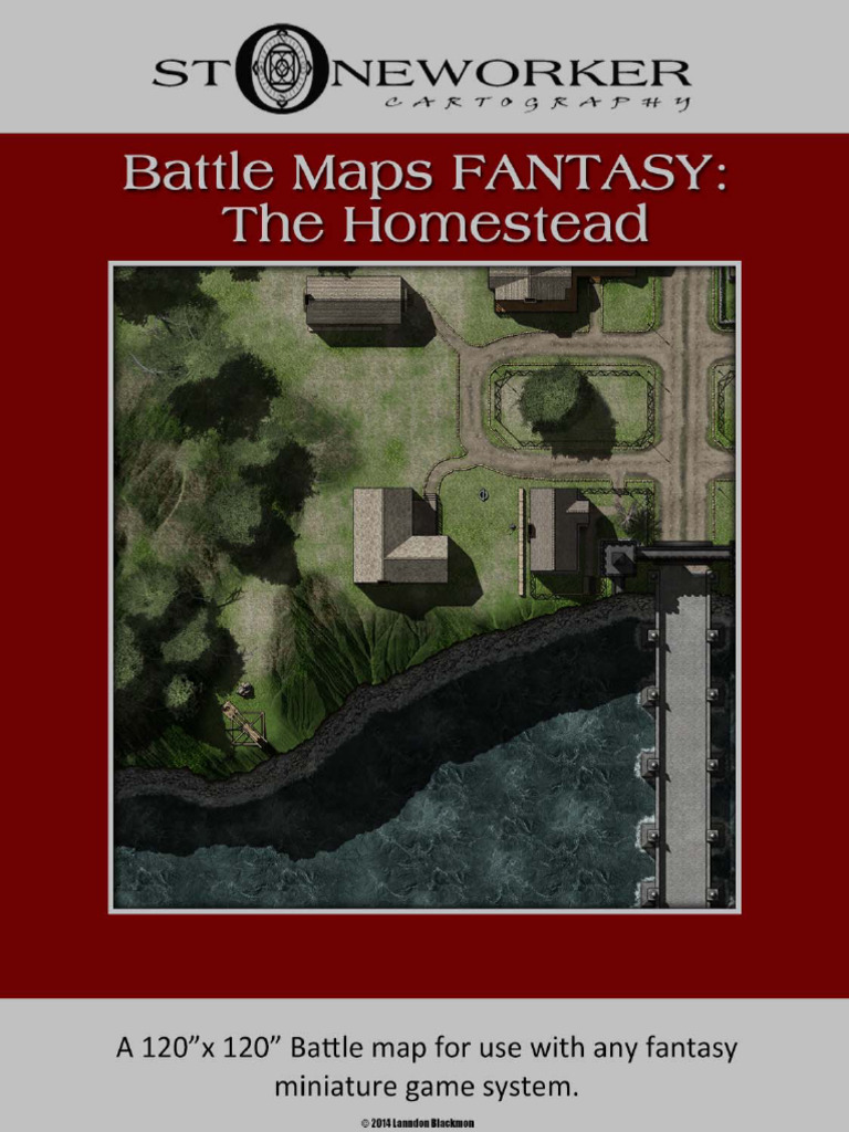 Battlemaps Fantasy 24 The Homestead 01 GRASS FC NG 01 | PDF