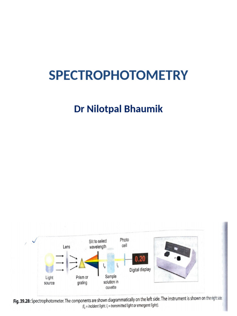 Spectrophotometry | PDF