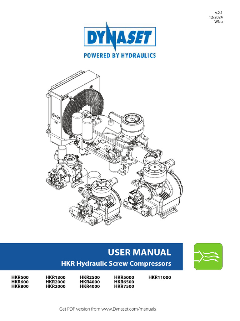 HKR Hydraulic Screw Compressors Manual | PDF | Valve | Pneumatics
