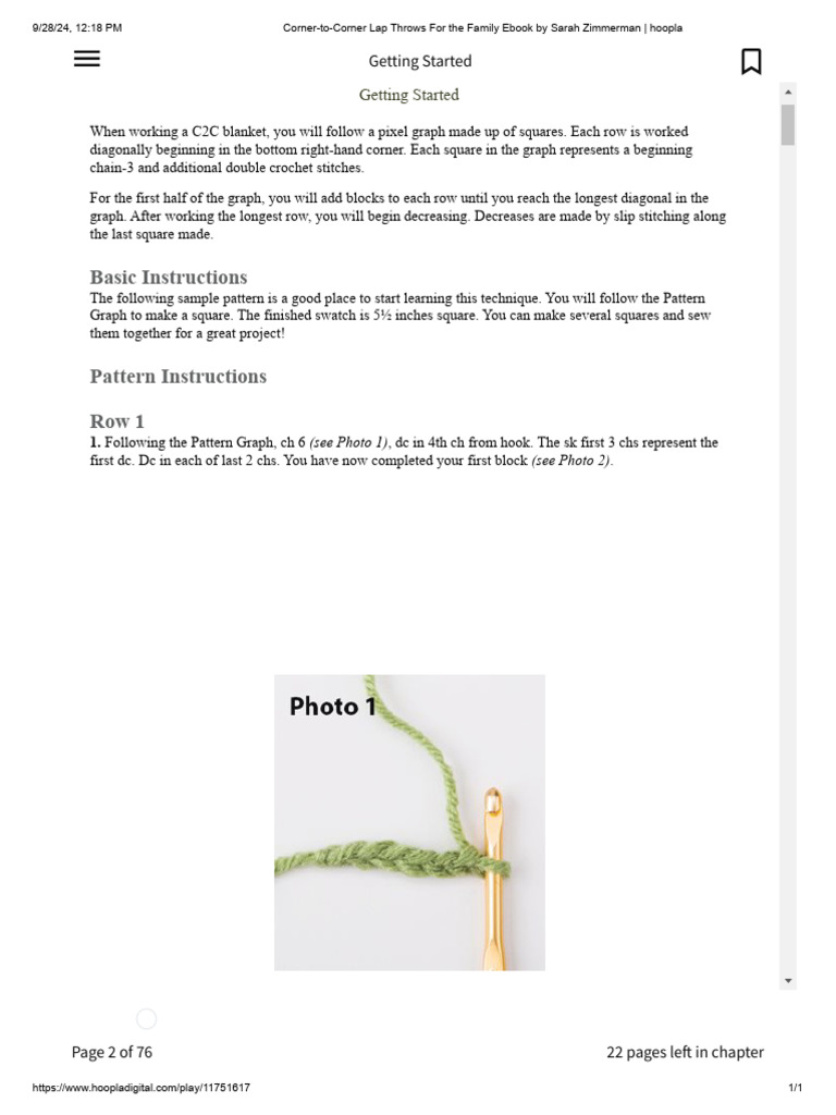 Corner-To-Corner Lap Throws Page 2 | PDF