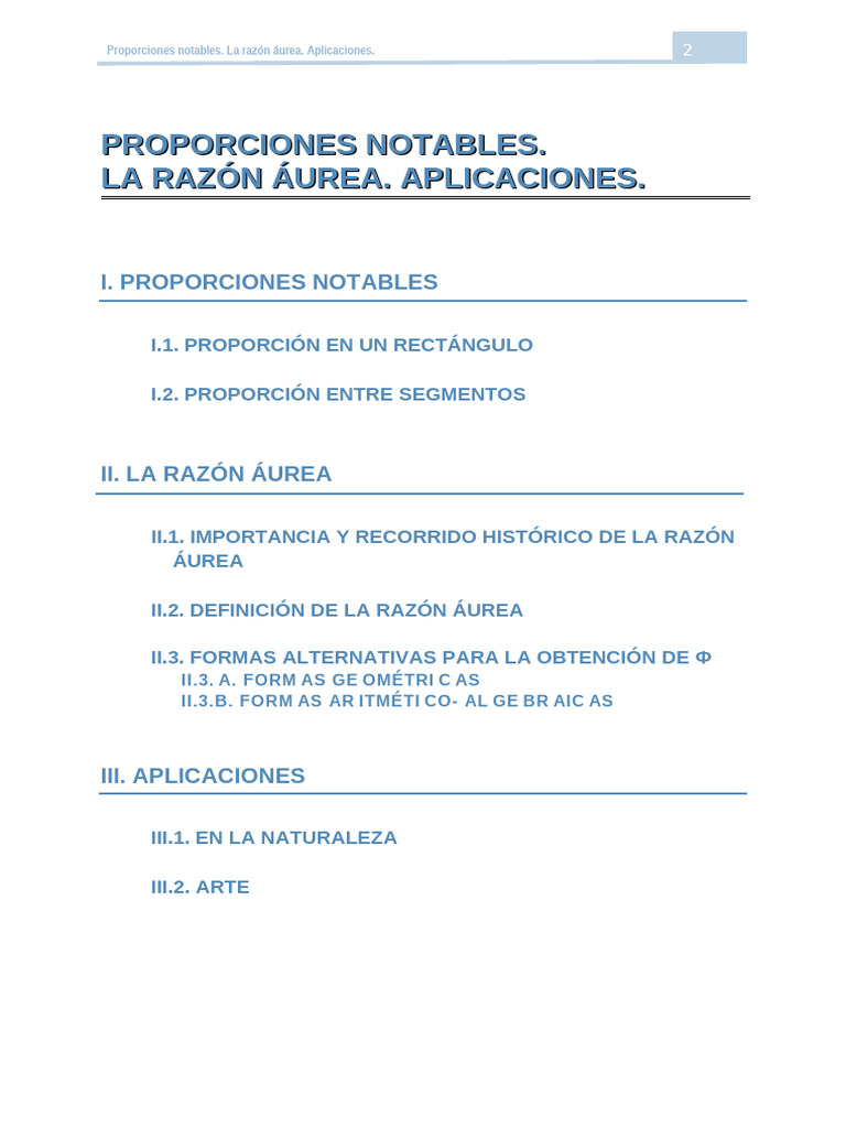 Proporciones Notables y Razón Áurea | PDF | Rectángulo | Triángulo