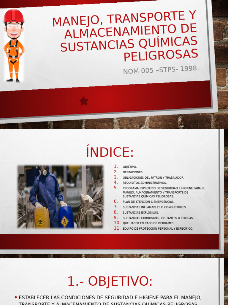 Manejo, Transporte y Almacenamiento de Sustancias Químicas | PDF | Sólido | Toxicidad